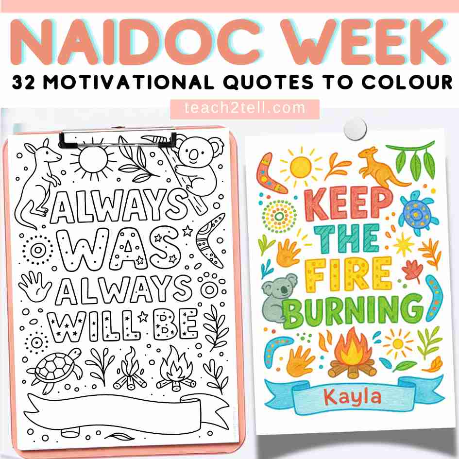NAIDOC Week 2025 Activities: 32 Empowering Coloring Posters