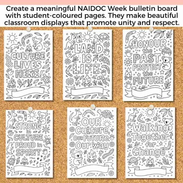 NAIDOC Week 2025 Activities: 32 Empowering Coloring Posters