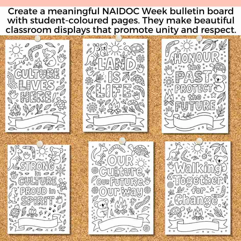 NAIDOC Week 2025 Activities: 32 Empowering Coloring Posters