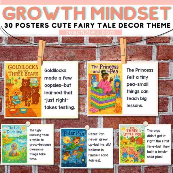 Classroom Decor Ideas: Fairy-Tale Theme with Growth Mindset