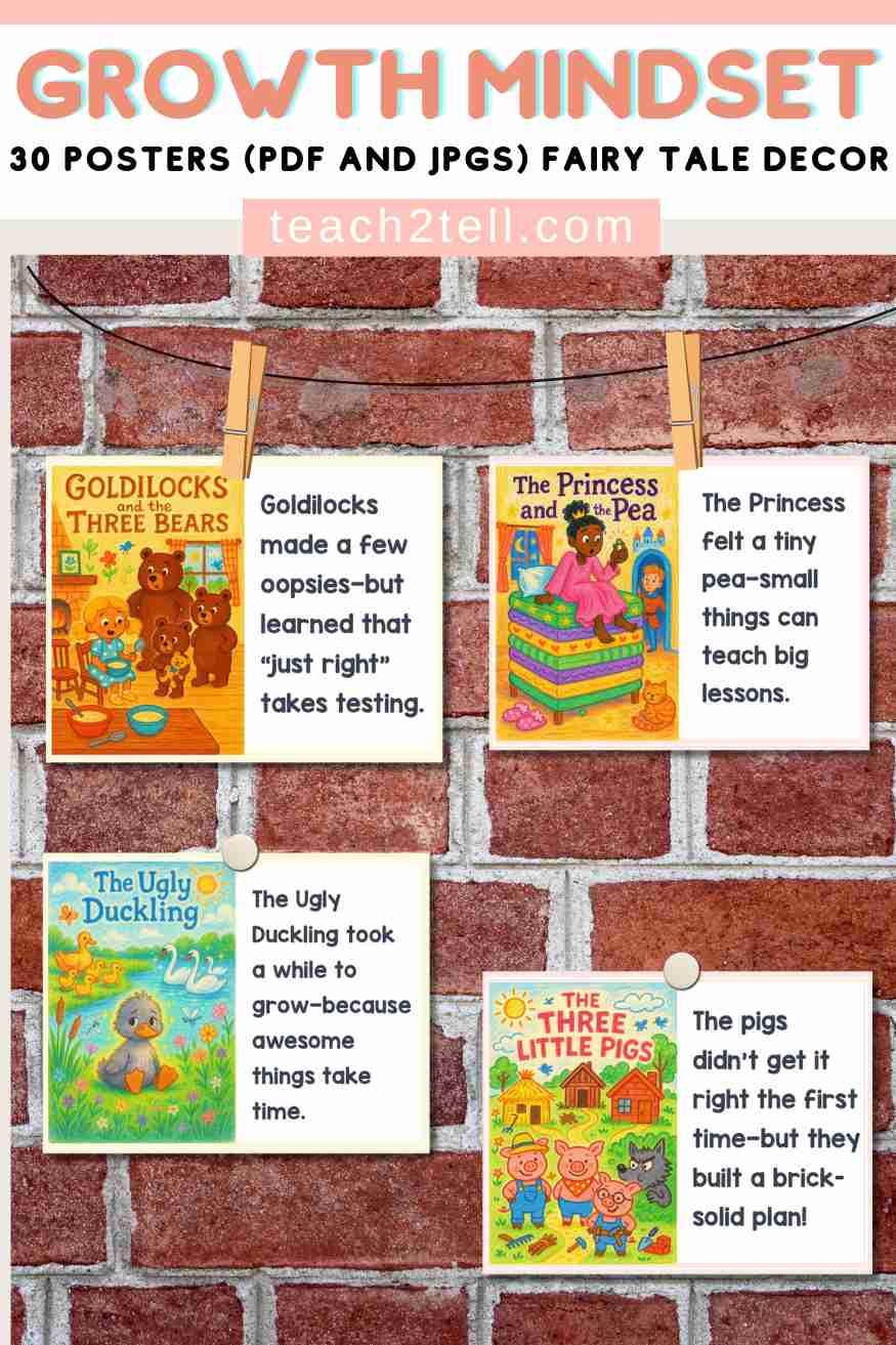 Classroom Decor Ideas: Fairy-Tale Theme with Growth Mindset