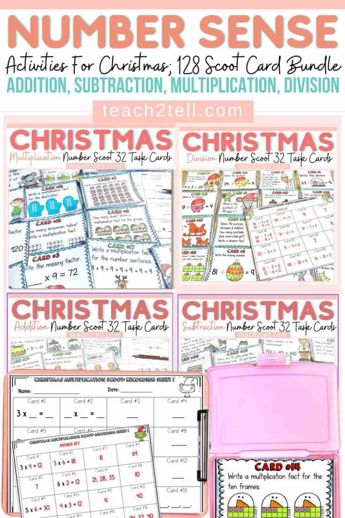 Christmas Math Activities for Number Sense Review (Free!) - Classroom ...