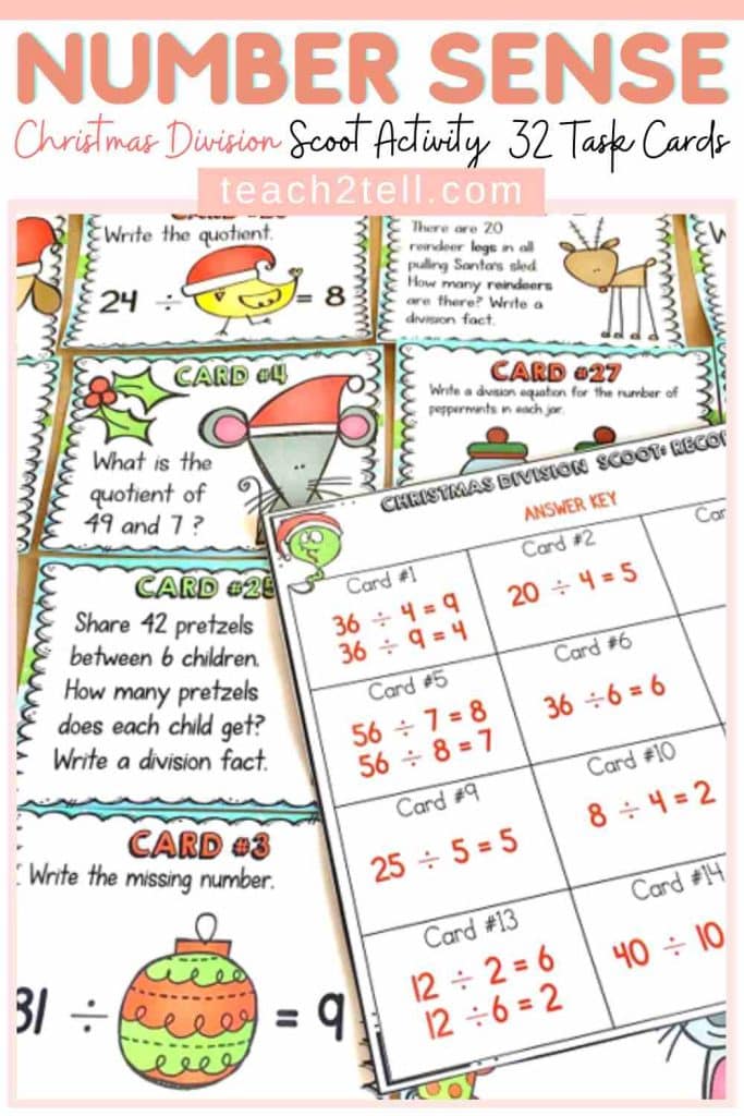Christmas Math Activities for Number Sense Review (Free!) - Classroom ...