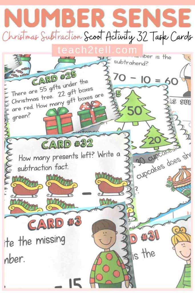 Christmas Math Activities for Number Sense Review (Free!) - Classroom ...