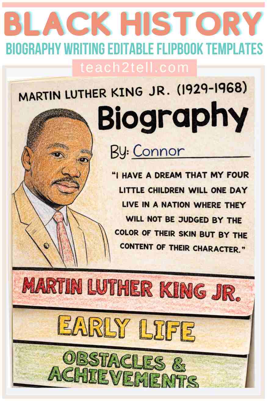Black History Month Biography Writing Project - Classroom Freebies