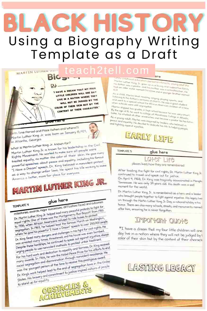 Black History Month Biography Writing Project - Classroom Freebies