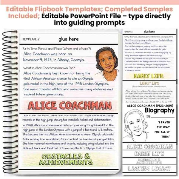 Biography Writing Structure Black History Month Research